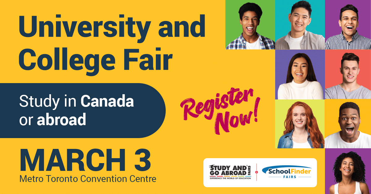 TORONTO | Sunday, October 20, 2024 | Study and Go Abroad Fairs - Study ...